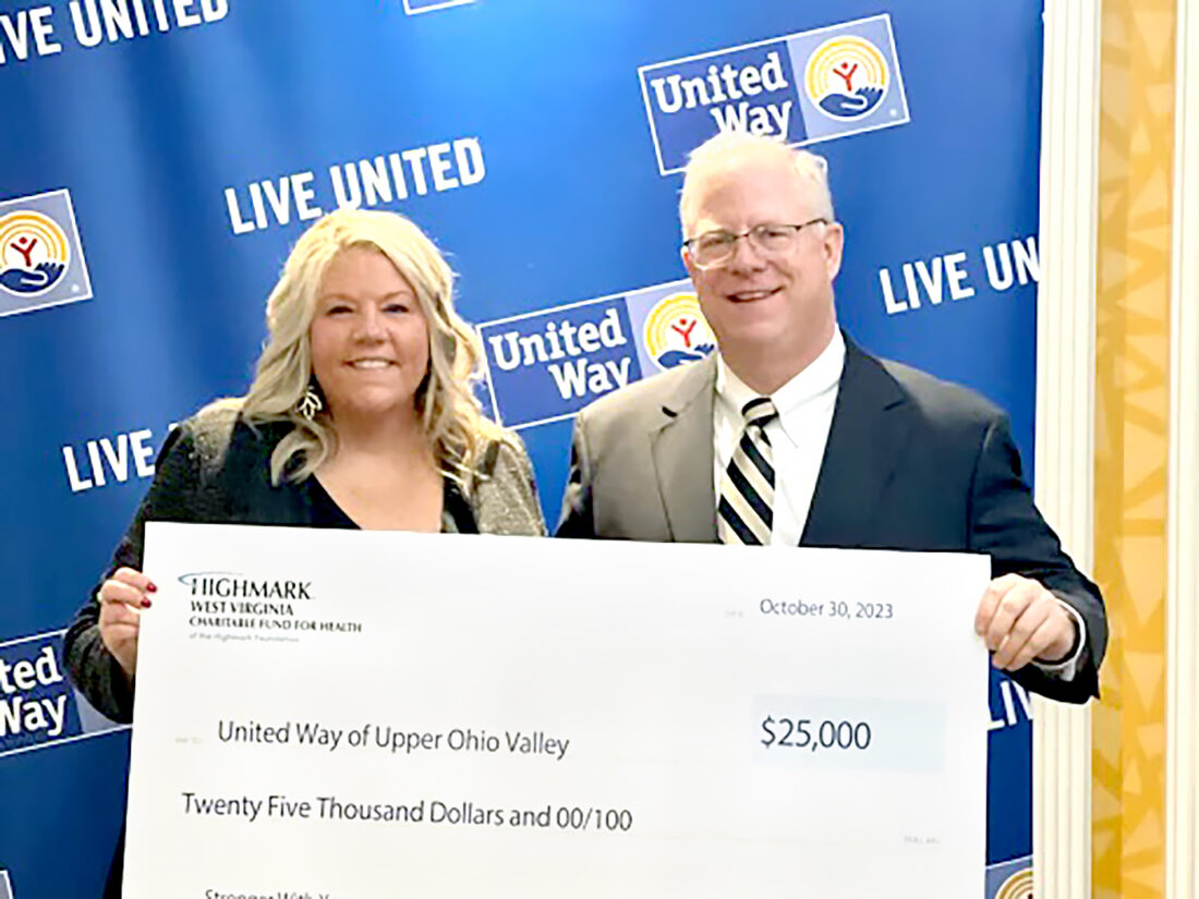 United Way receives $25,000 from Highmark West Virginia | News, Sports, Jobs - Weirton Daily Times